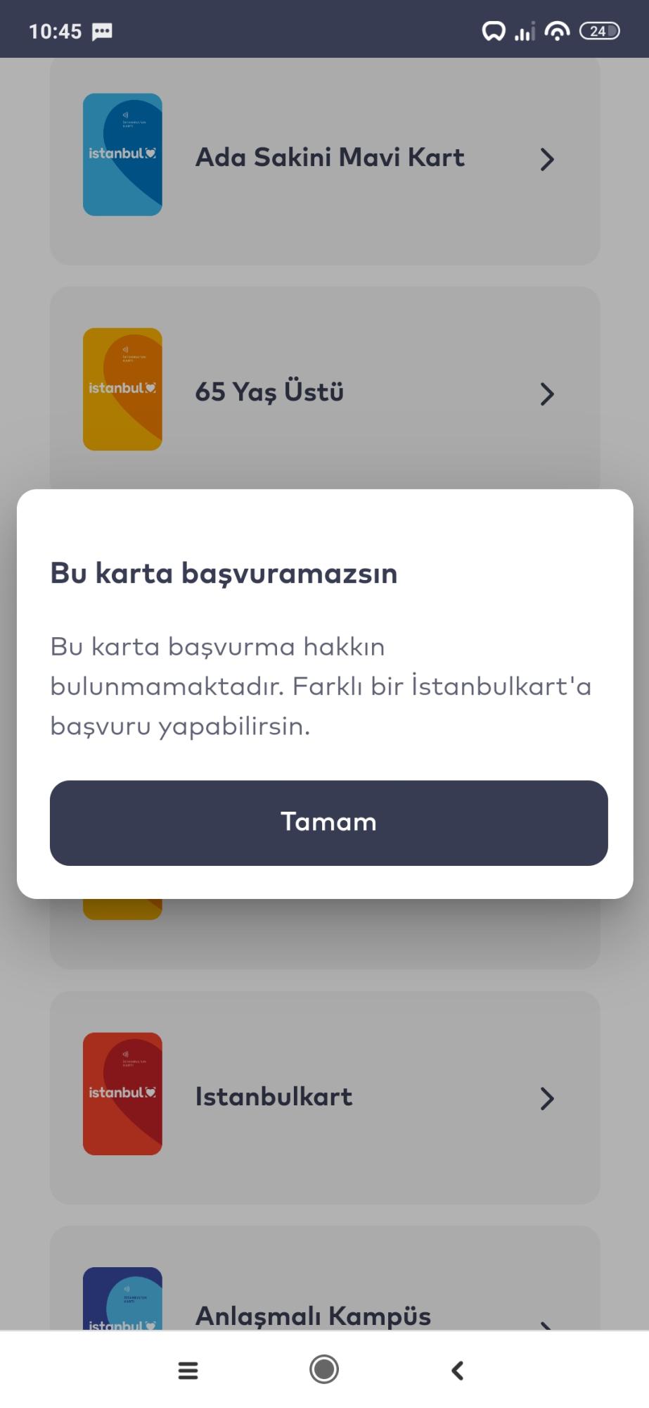 BELBİM | İstanbulkart Anne İstanbul Kart Talebi - Şikayetvar