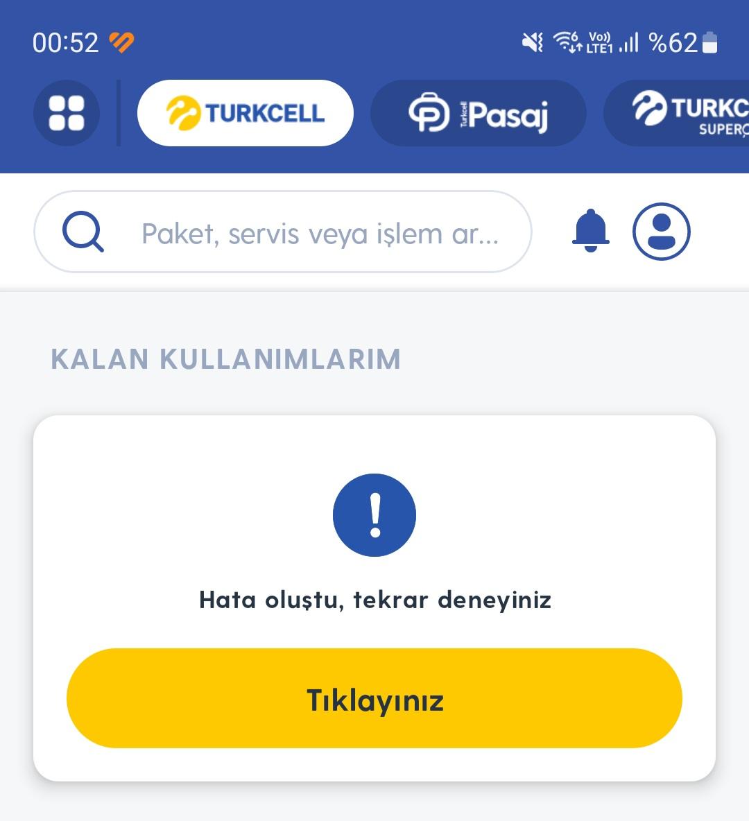 Turkcell Uygulaması VPN Sorunu - Şikayetvar