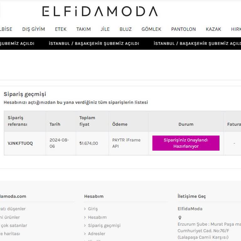 Elfida Moda - Şikayetvar