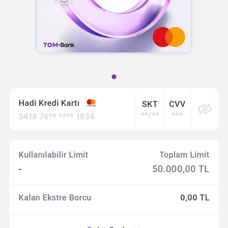 Hadi - TOMBANK Tom Bak Kredi Kartını Kapatıyorlar - Şikayetvar