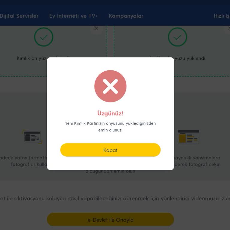 Turkcell E-Sim Bu Kod Artık Geçerli Değil - Şikayetvar