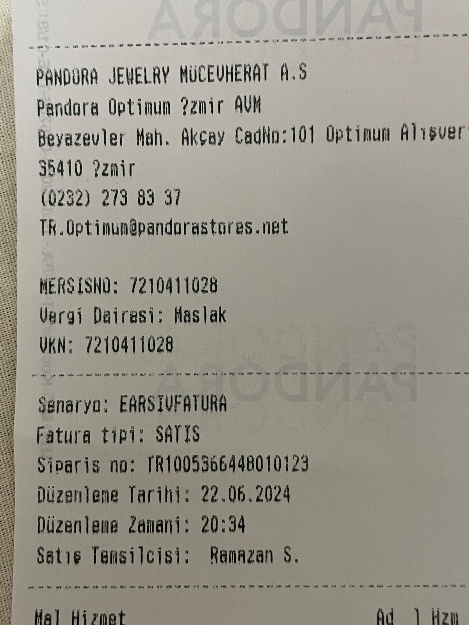 Pandora Pandora Necklace Turned Black and Customer Service Ignored ...