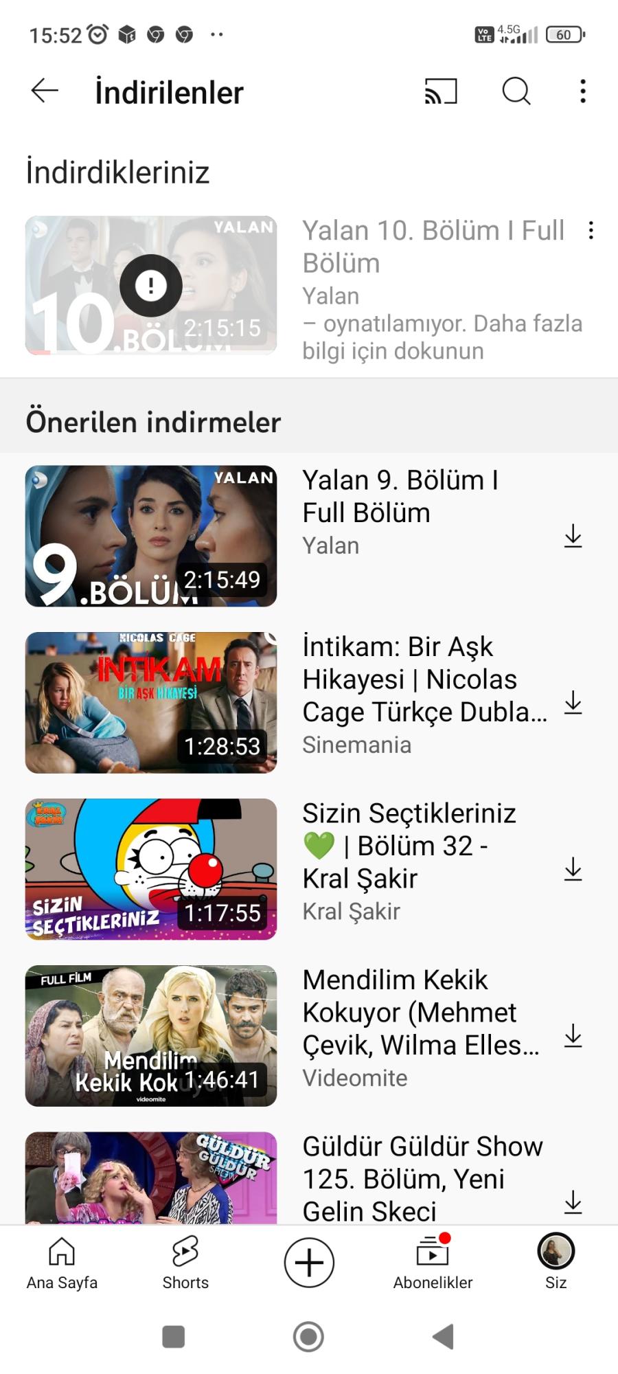 YouTube D Ev Dışında İndirilen Video Lari Göremiyorum 😞 - Şikayetvar