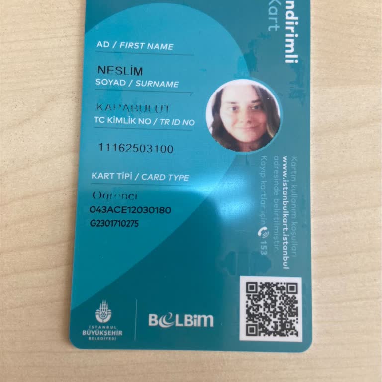BELBİM (İstanbulkart) Öğrenci Akbilimin Yazıları Silik Silik, Durumu ...