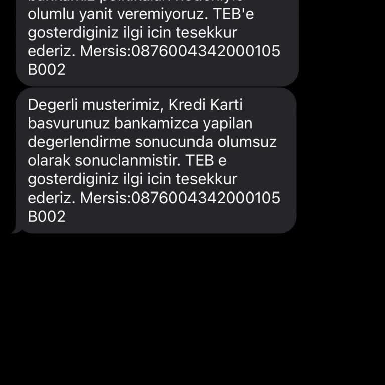 TEB Bireysel ve Ticarî Kart Şikayetleri - Şikayetvar