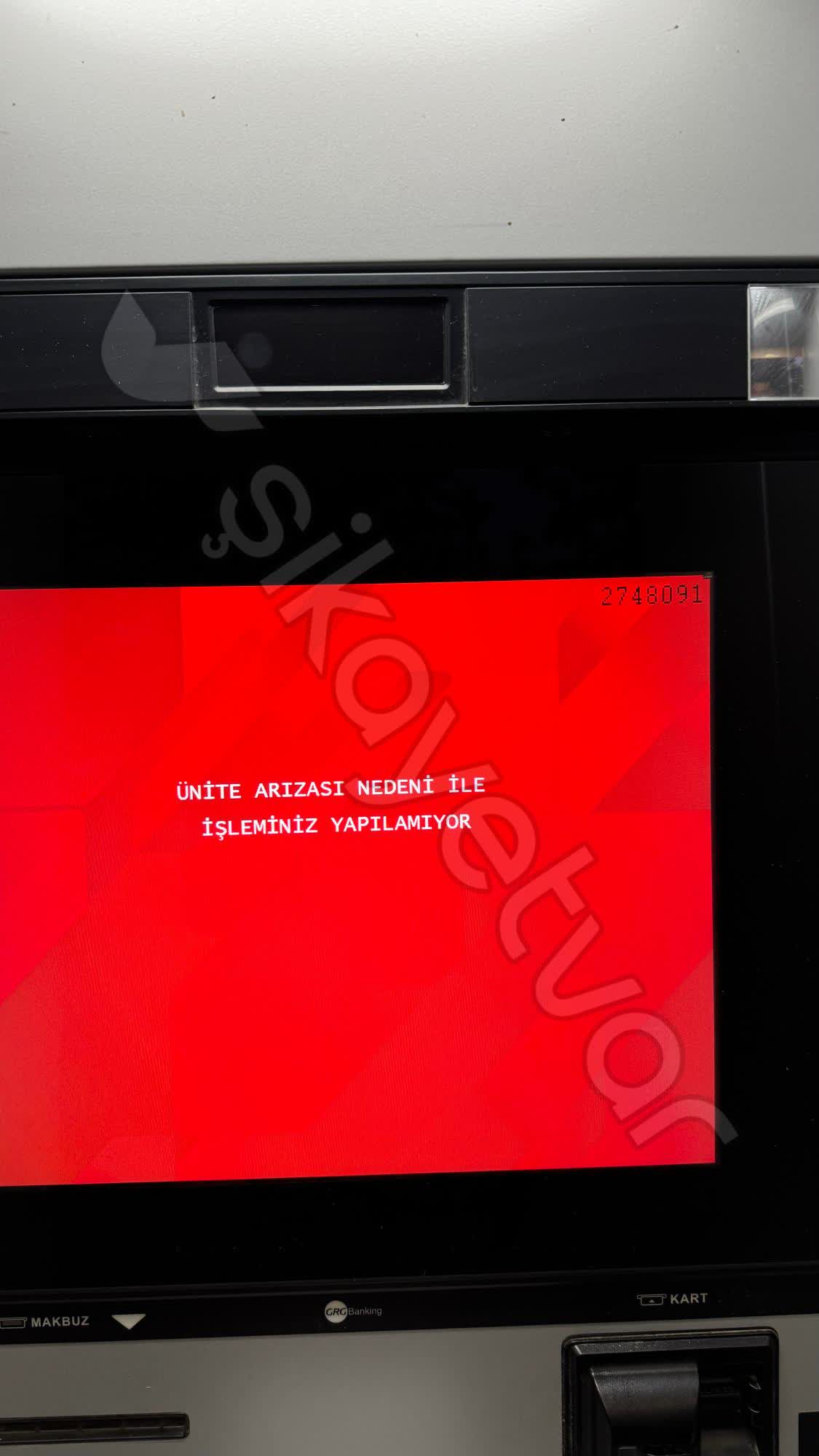 Ziraat Bankası Ziraat ATM Para Ünitesi Arızası - Şikayetvar