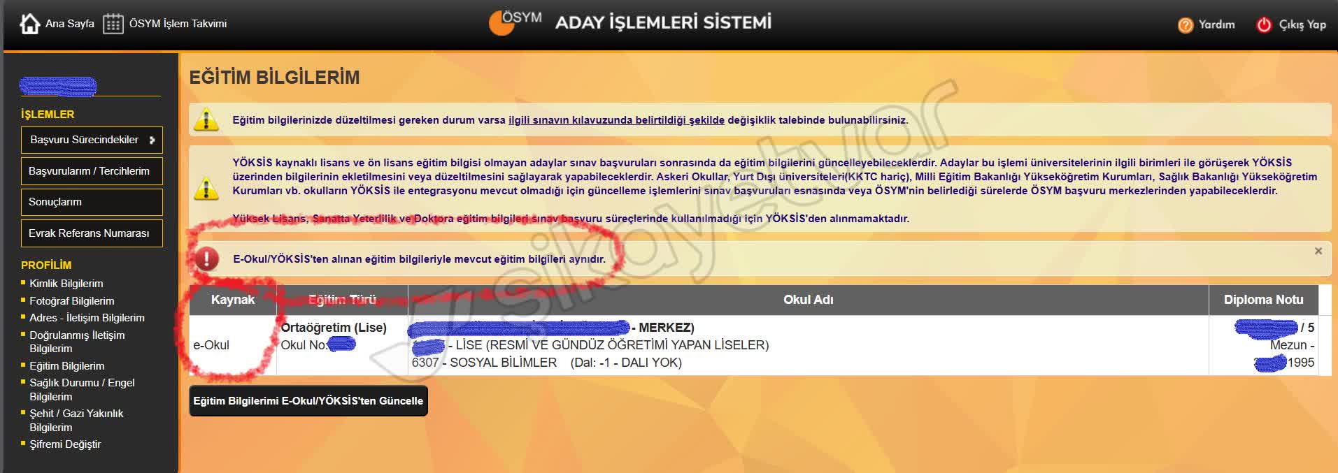 E-devlet, E-okul Kaydın Yok Diyor. Sınava Nasıl Girdim Peki? - Şikayetvar