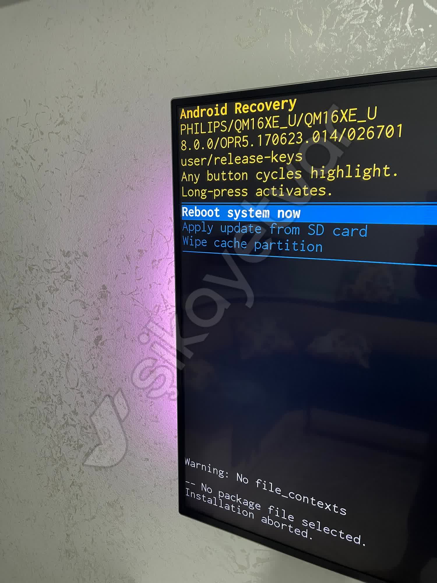 Philips TV Reboot System Now Hatası - Şikayetvar