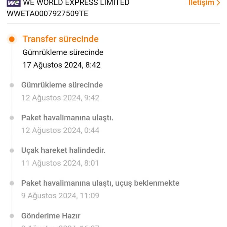 We World Express Ve World Express'ten Paketim Gümrükte Takıldı - Şikayetvar