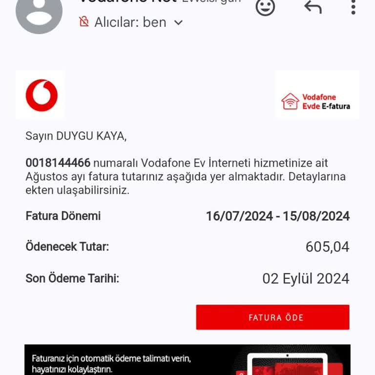 Vodafone Net - İkametgahta Altyapı Olmaması Nedeni İle İptal - Şikayetvar