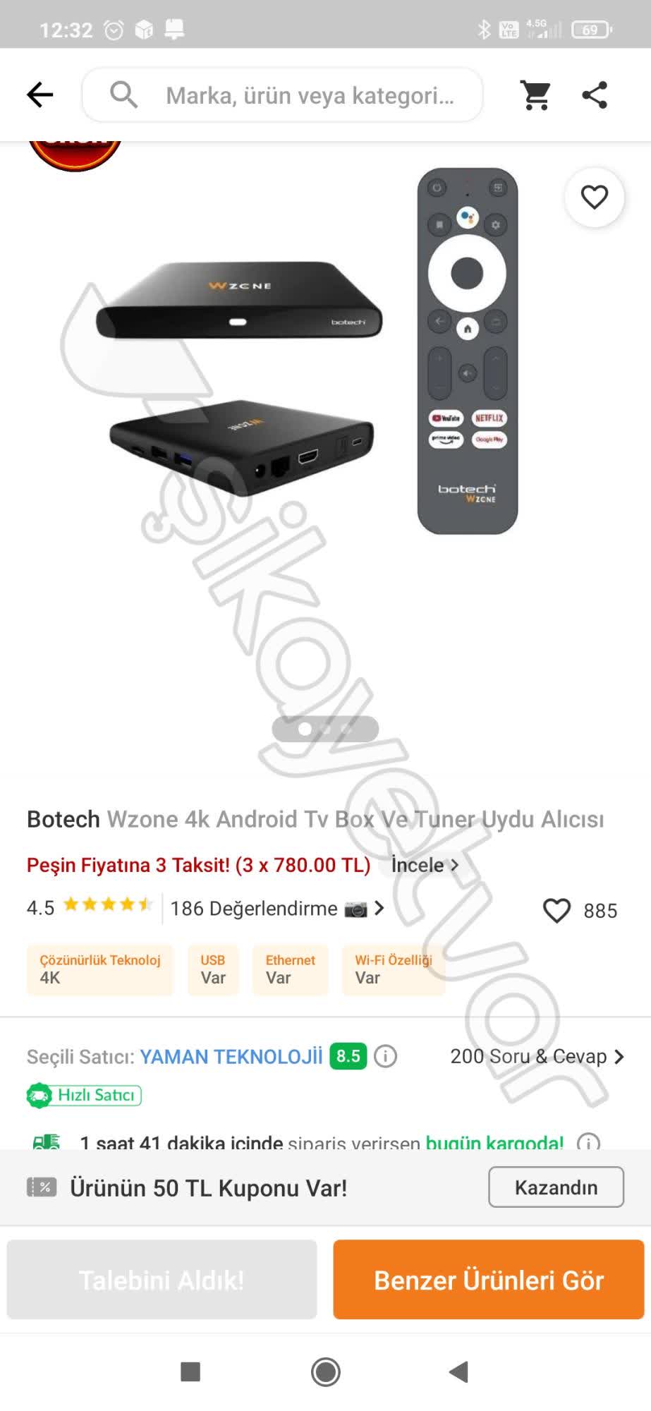 Botech Wzone TV Kanalları Sürekli Kayboluyor Ve TKGS Sorunu - Şikayetvar