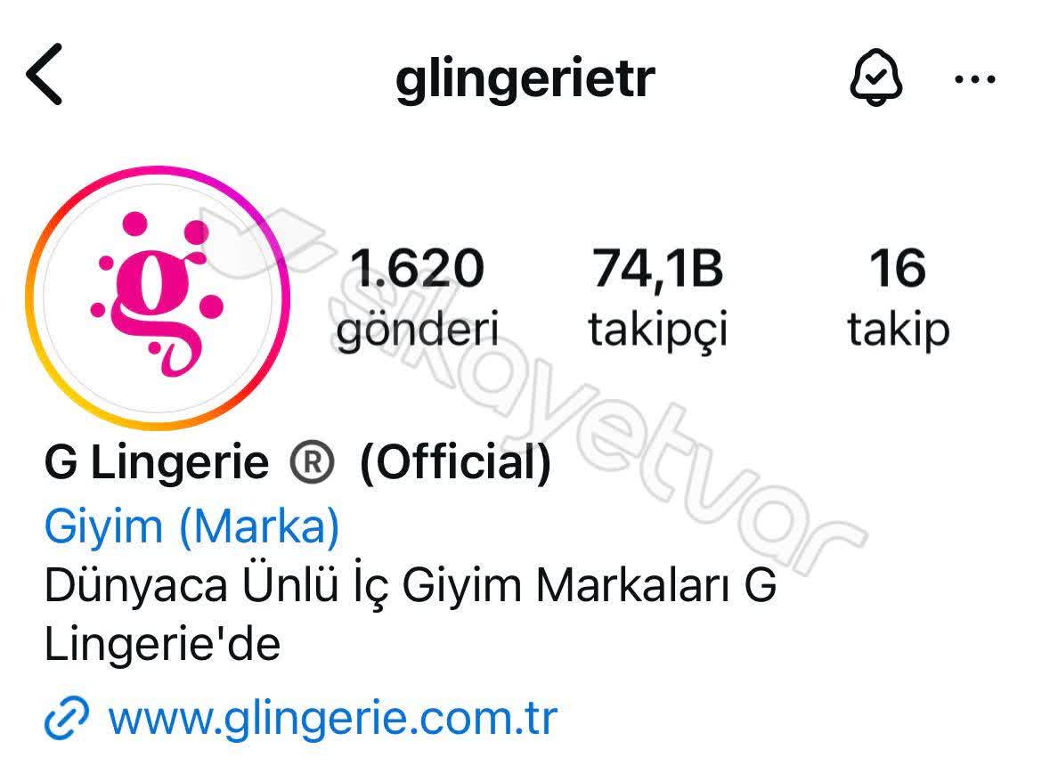 GLingerie G Lingerie Markası Değişim Talebi Kabul Etmiyor - Şikayetvar