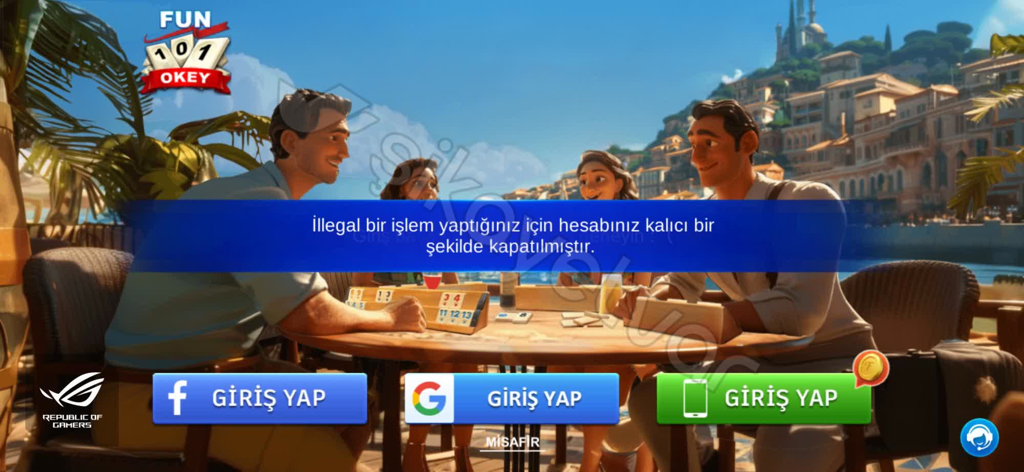 Fun 101 Okey Keyfine Hesap Kapatılması - Şikayetvar