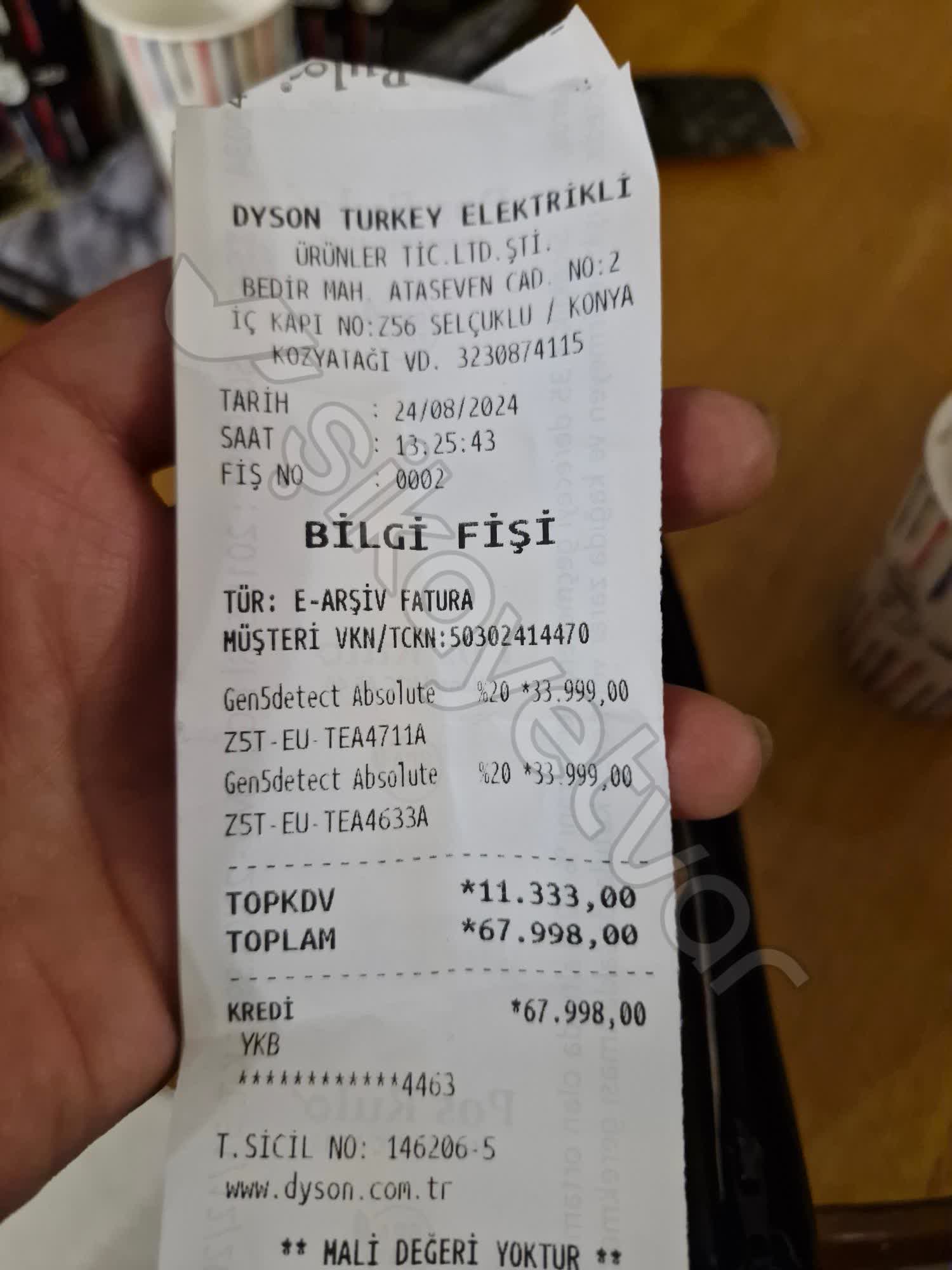 Konya Kent Plaza AVM Dyson Kentplaza Mağazasında Olumsuz Müşteri ...