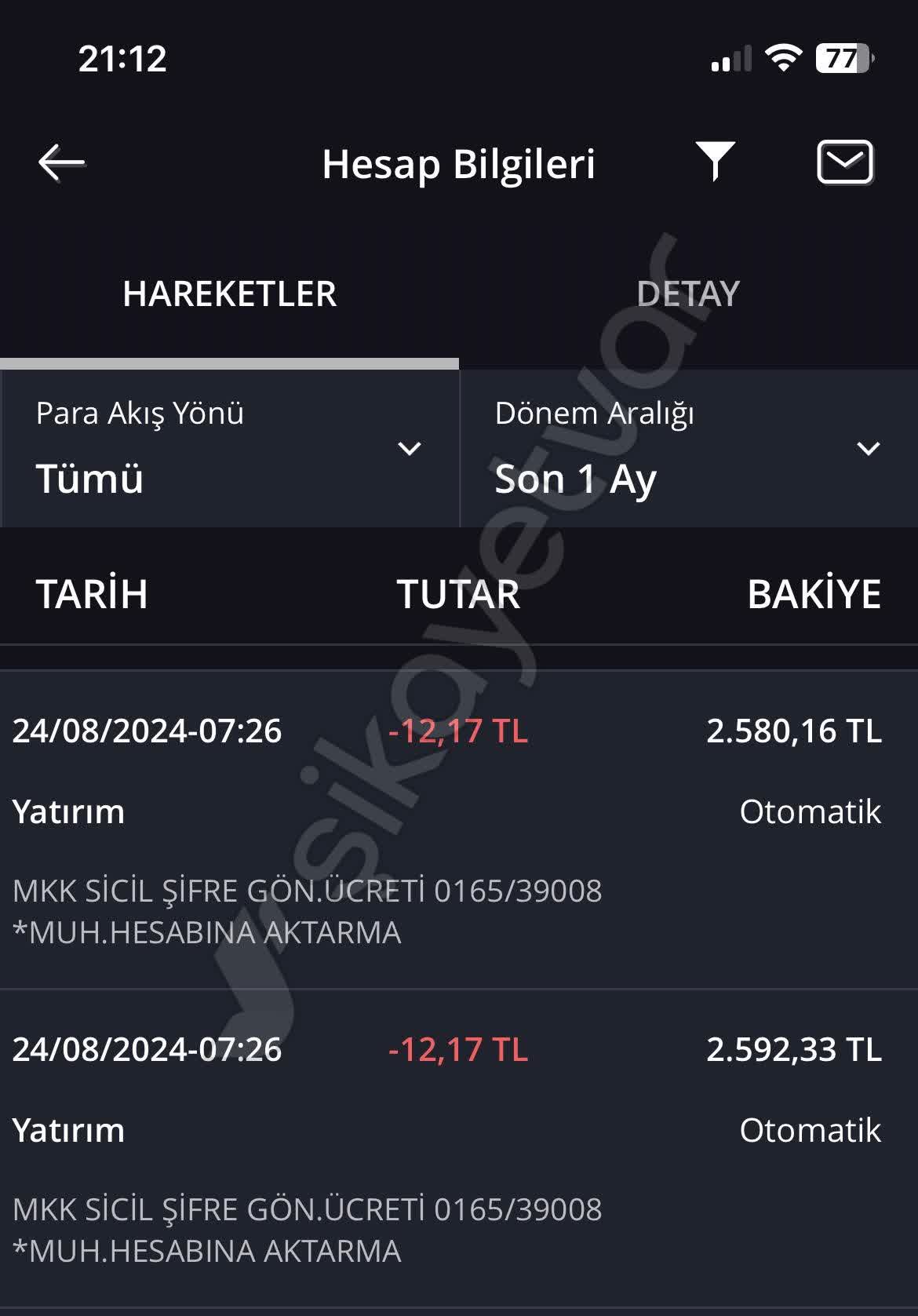 İş Bankası MKK Sicil Şifre Gönderme Ücreti - Şikayetvar