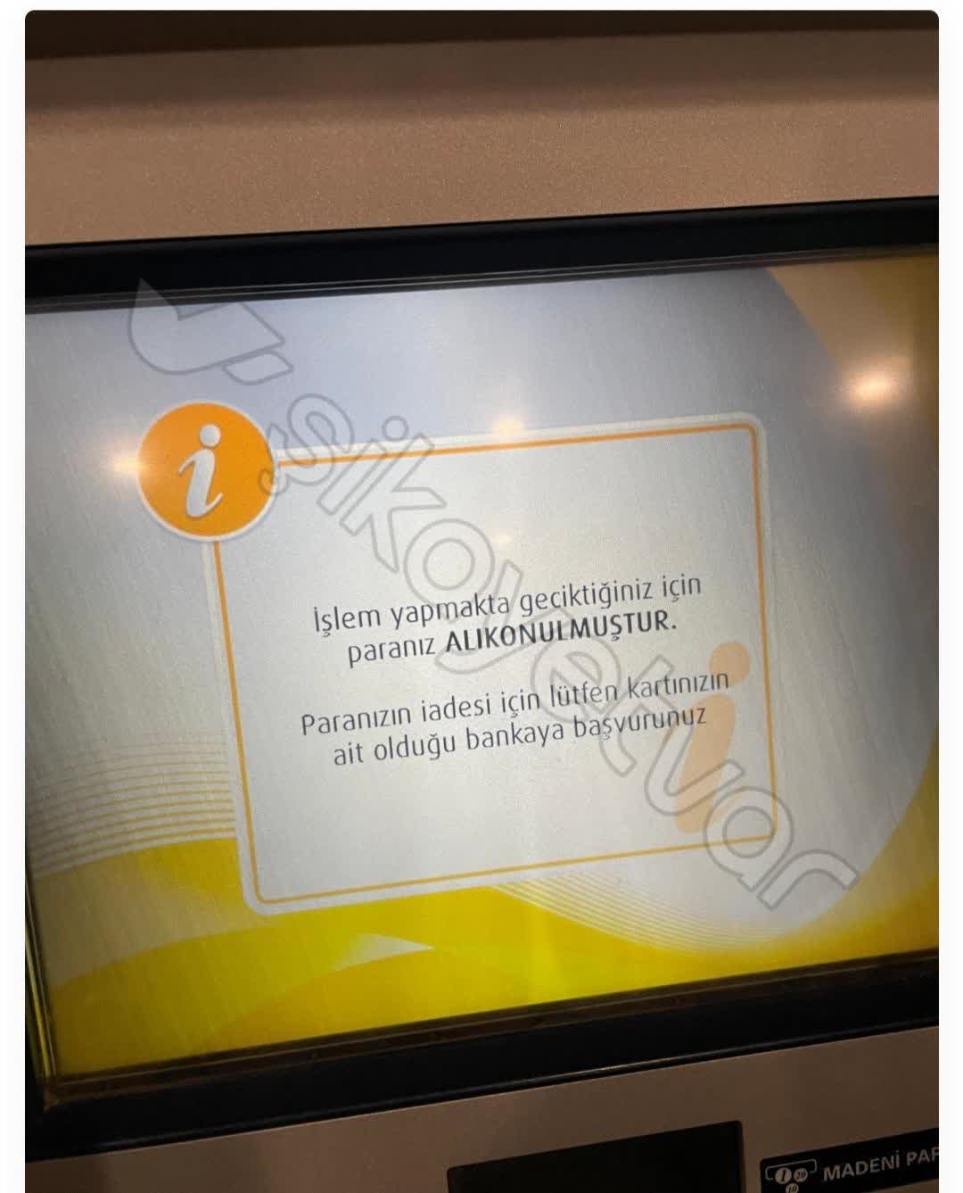 VakıfBank ATM'si Ziraat Kartıma Yatırdığım 3000 Bin TL'mi Yutu - Şikayetvar