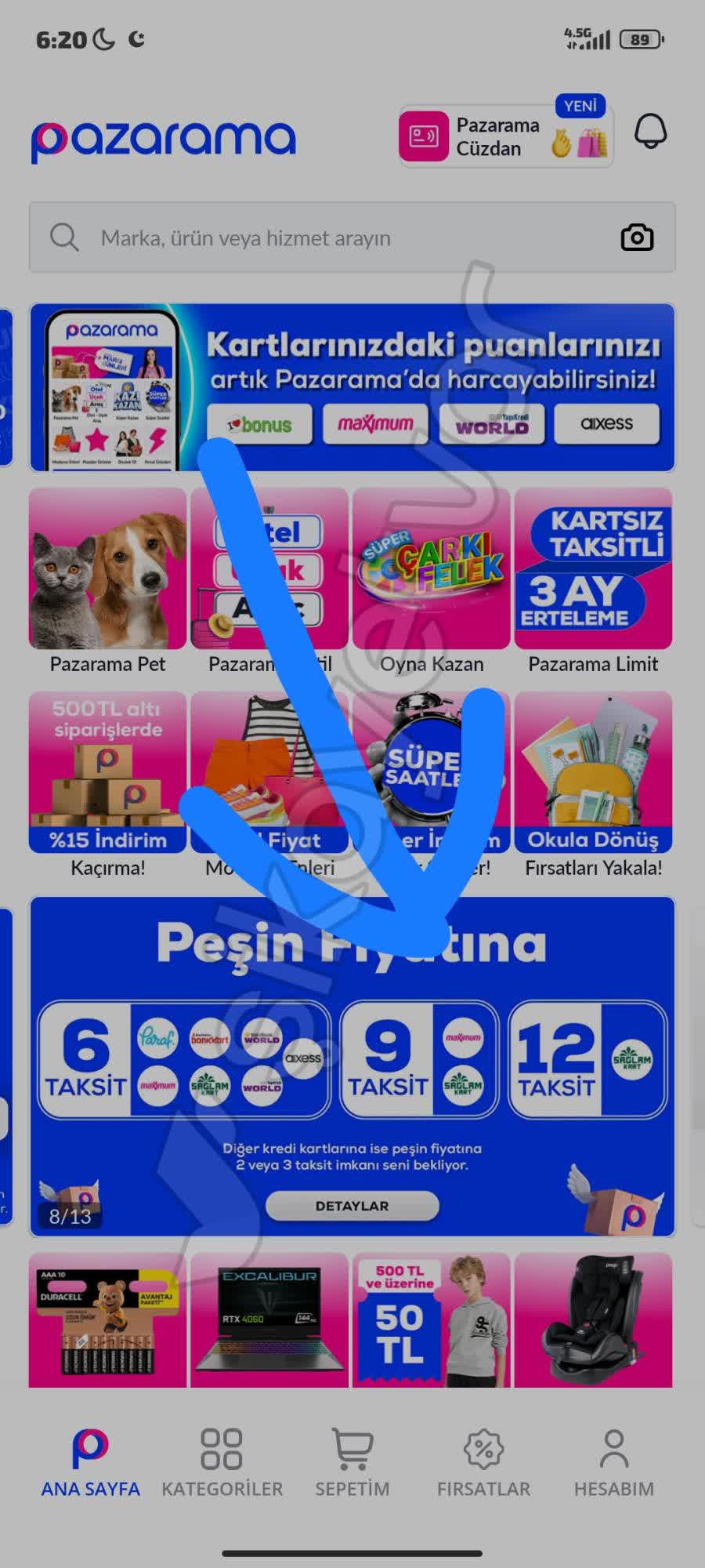 Pazarama Kuveyt Türk Sağlam Kart Taksit Kampanyasında Yaşanan Sorunlar - Şikayetvar