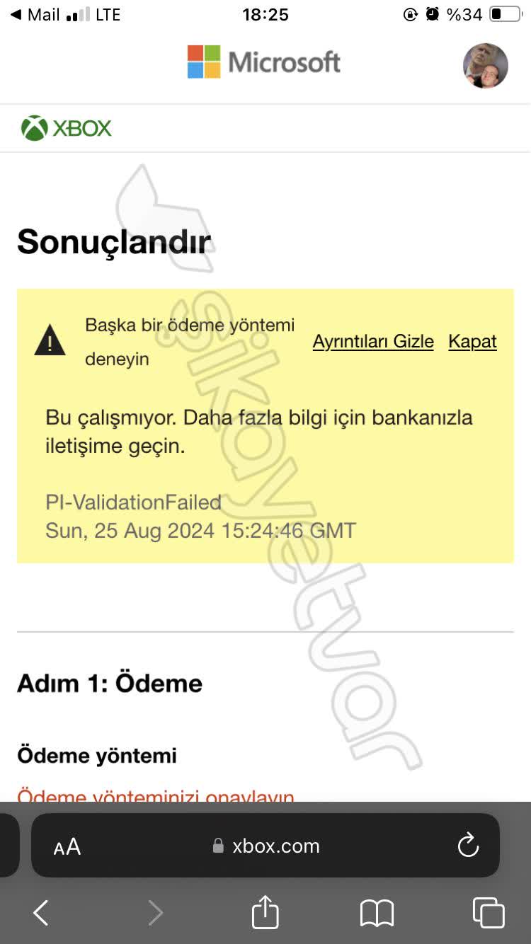 Microsoft Hesabıma Ödeme Yöntemi Ekleyemiyorum! - Şikayetvar