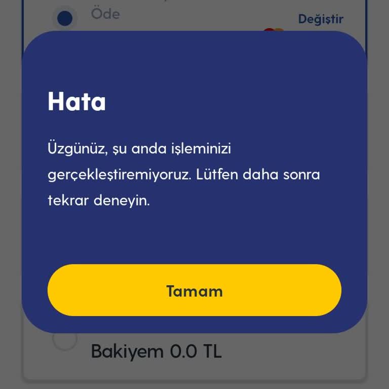 Turkcell Dijital Operatör Paket Yükleyememe Hatası - Şikayetvar