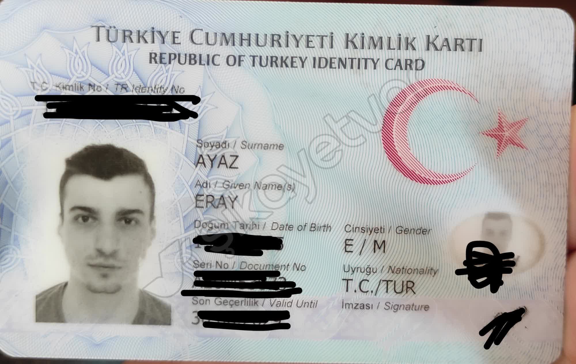 Nüfus ve Vatandaşlık İşleri Yeni Tip Kimlik Kartının Çipinin Düşmesi ...