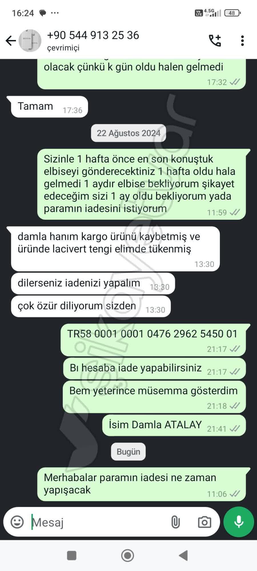 Bezen Store Gelmeyen Ve Ücret İadesi Yapılmayan Ürün - Şikayetvar