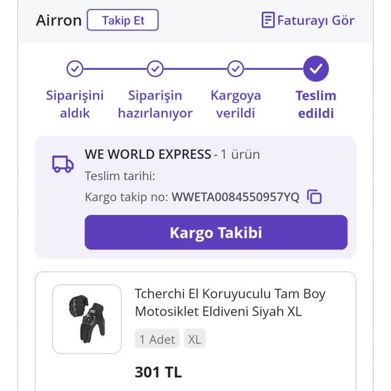 We World Express - Şikayetvar