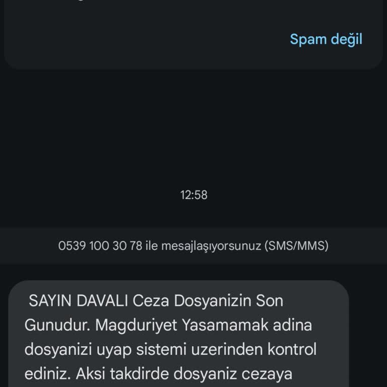 Dava / İcra SMS Dolandırıcılığı Yasadışı Bahis Adıyla - Şikayetvar
