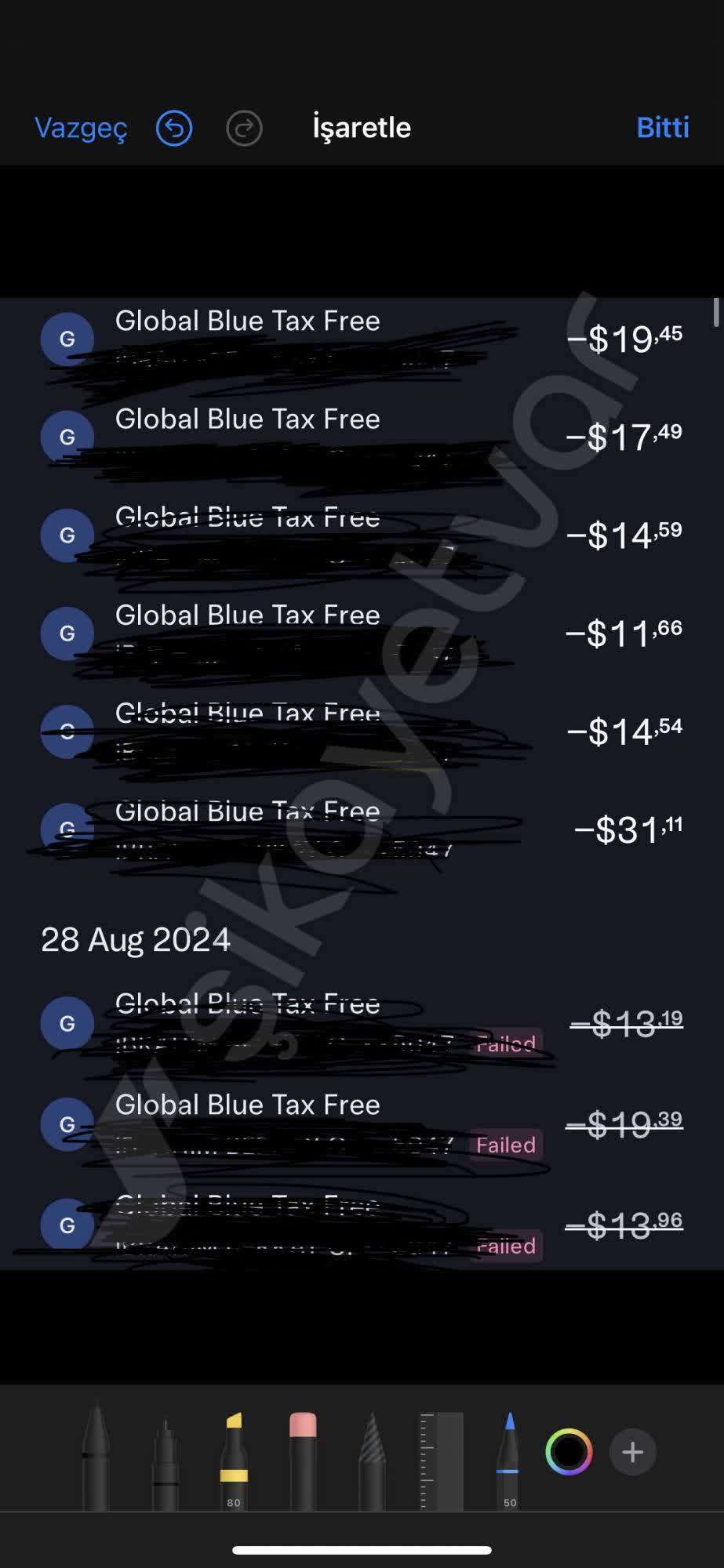 Global Blue Tax Free Ücretlerini Geri Almış - Şikayetvar