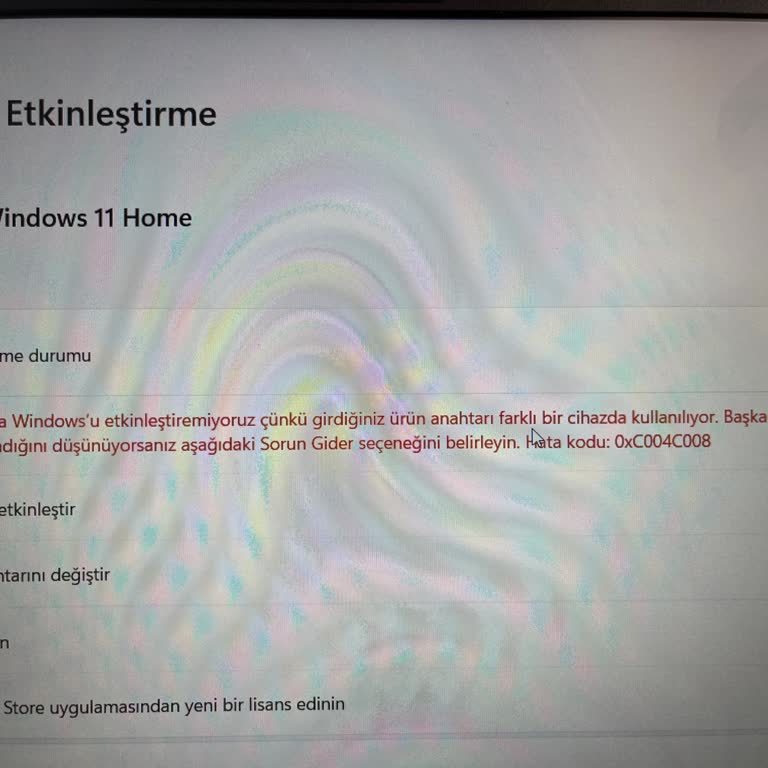 Sağlam Lisans Satın Aldığım Windows Ürün Anahtarı Çalışmıyor Ve Destek ...