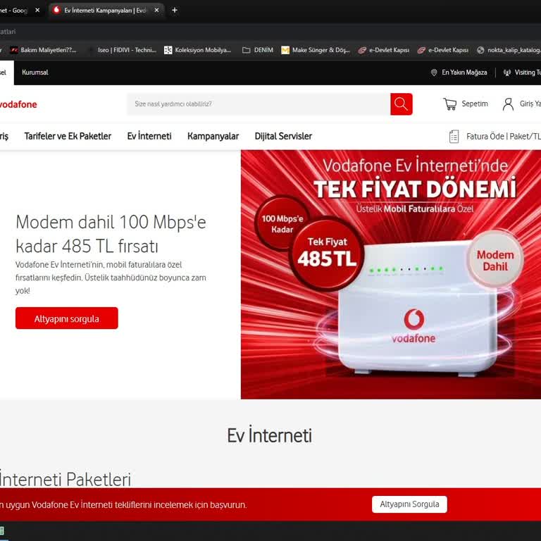 Vodafone Net Evde İnternet Vdsl 50 Mbps Şikayetleri - Şikayetvar