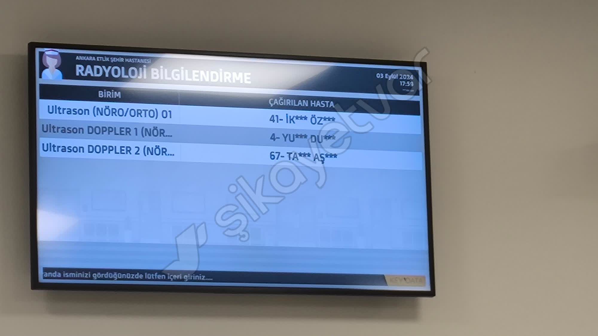 Ankara Etlik Şehir Hastanesi Röntgende Aşırı Sıra. - Şikayetvar