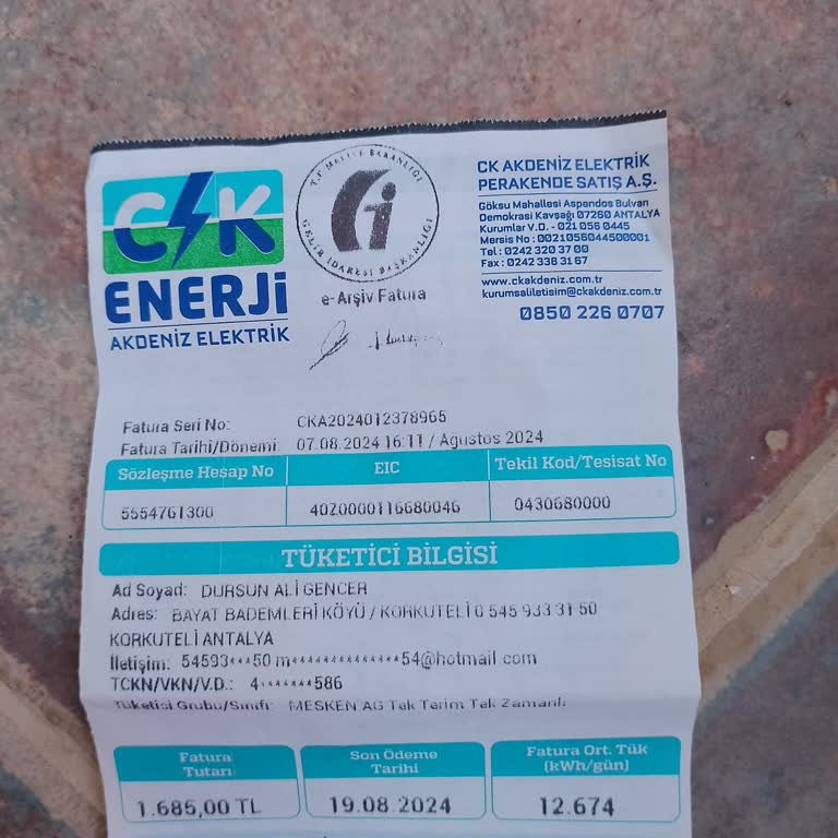Ck Enerji Akdeniz Elektrik Evdeki Voltaj Sorunu! - Şikayetvar
