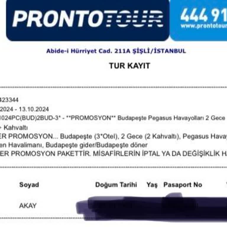 Prontotour Pronto Tur'un Erken İptal Kararı Ve Müşteri Mağduriyeti ...