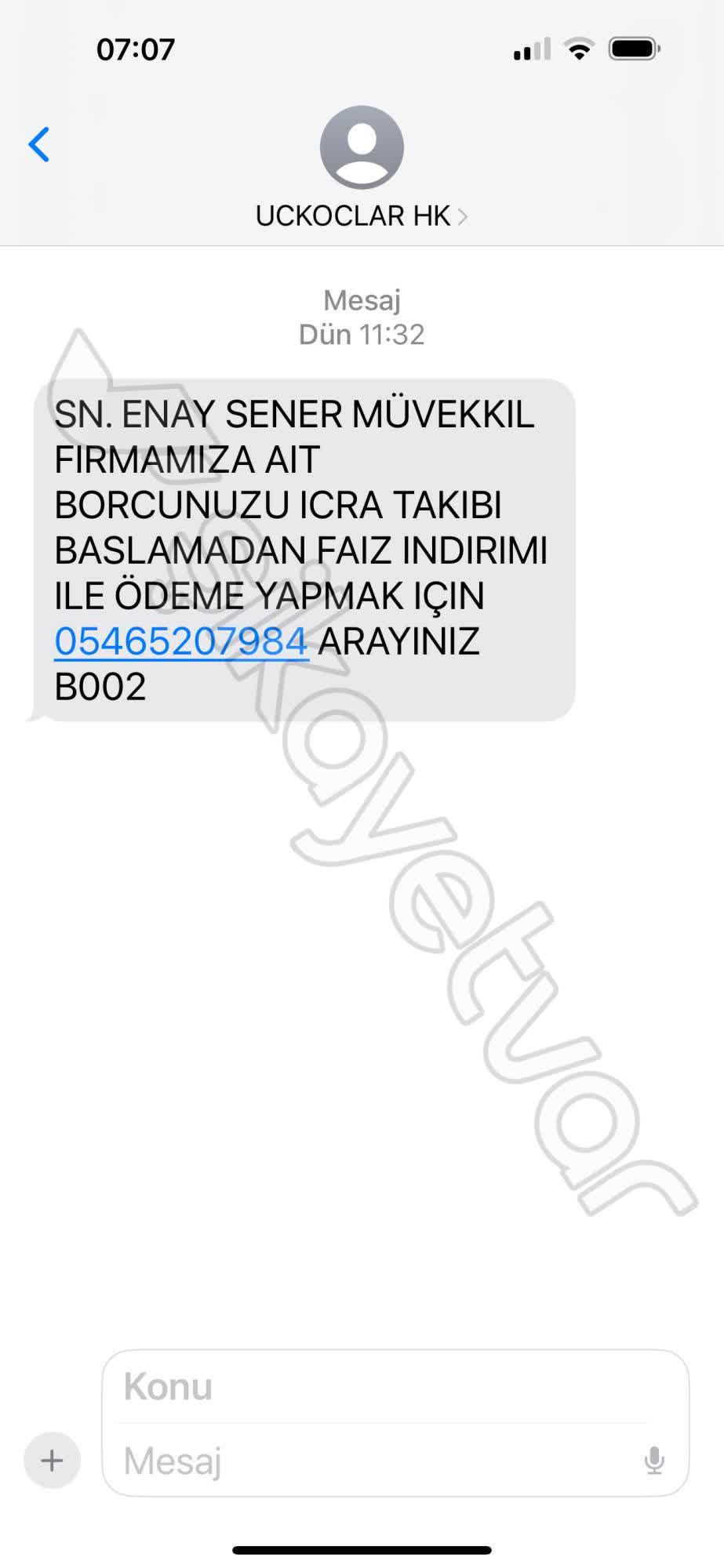 UCKOCLAR HK (SMS) Uckoclar Hk Bürosu - Şikayetvar