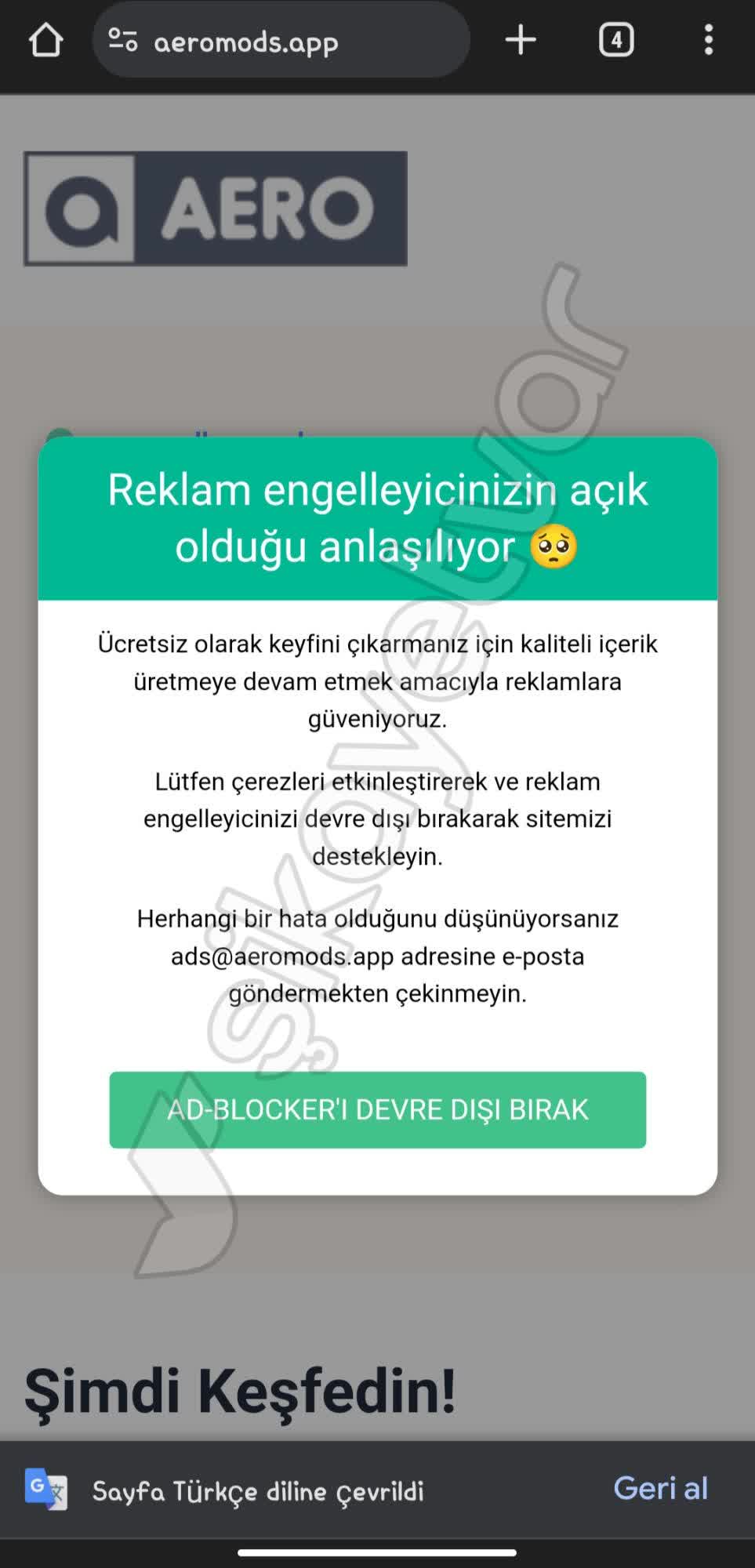 AeroInsta AeroInsta Aero İnsta Yükleyemiyorum - Şikayetvar