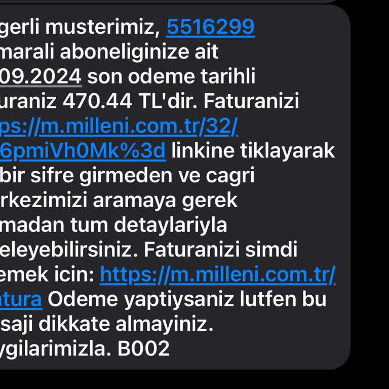 Millenicom Cayma Bedeli Ve Faturanın Yükselmesi - Şikayetvar