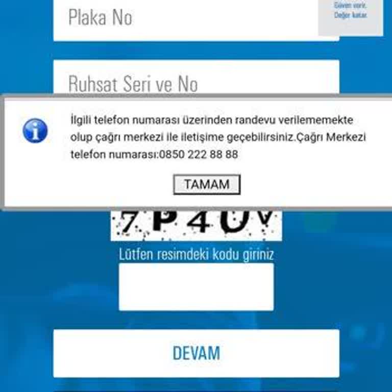 TÜVTÜRK Sistem ve Telefon Numaraları Şikayetleri - Şikayetvar