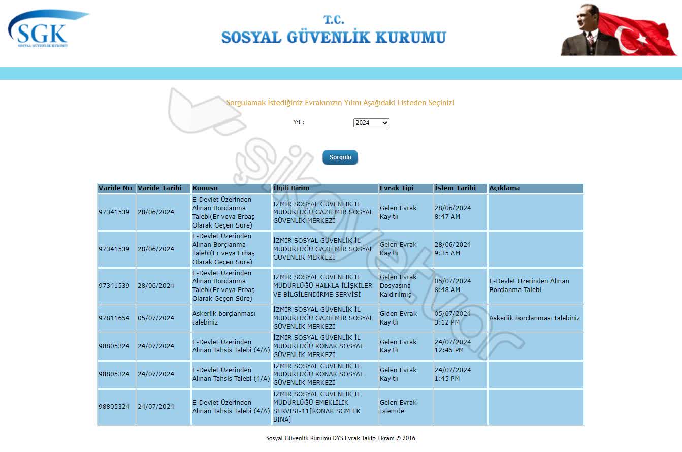 SGK İzmir SGM Emeklilik Servisi 11 Konak Ek Bina - Evrak 50 Gündür ...