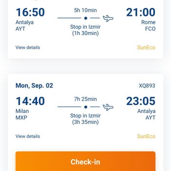 SunExpress Airlines SunExpress Check-In App Error Led to Additional ...