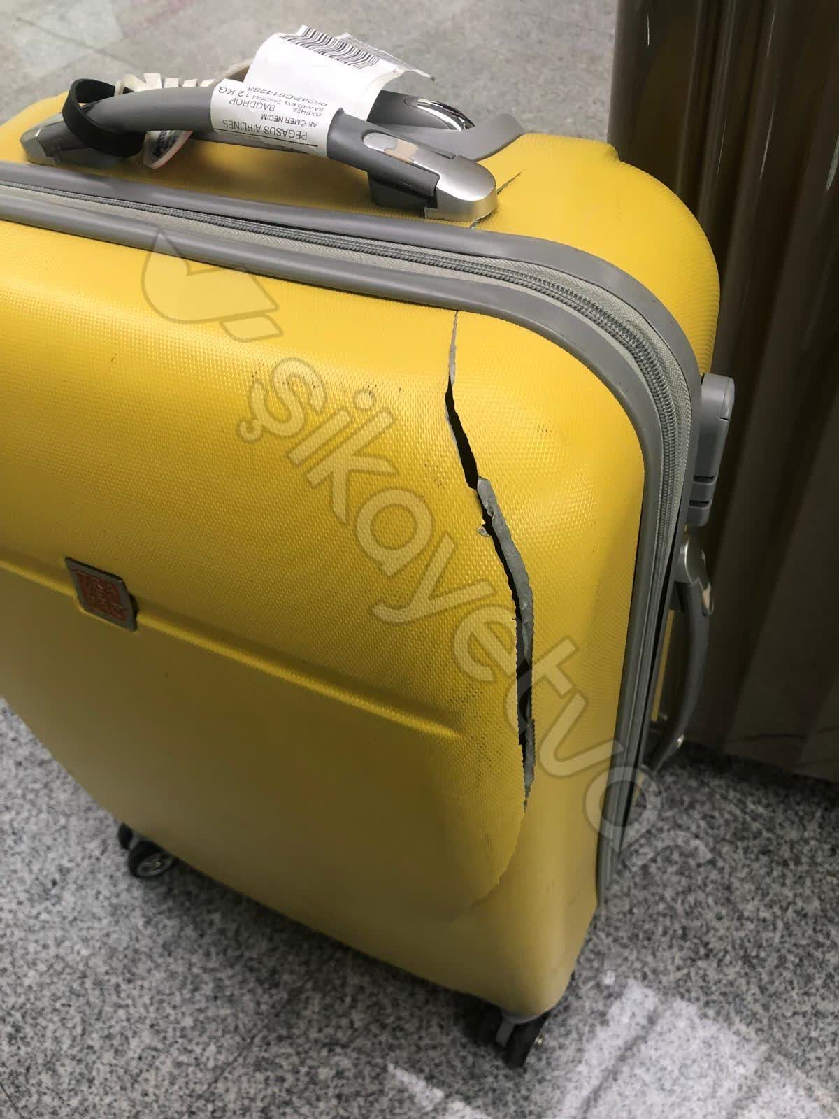 Pegasus Airlines My Baggage Got Destroyed on PC261 Flight: Insufficient ...