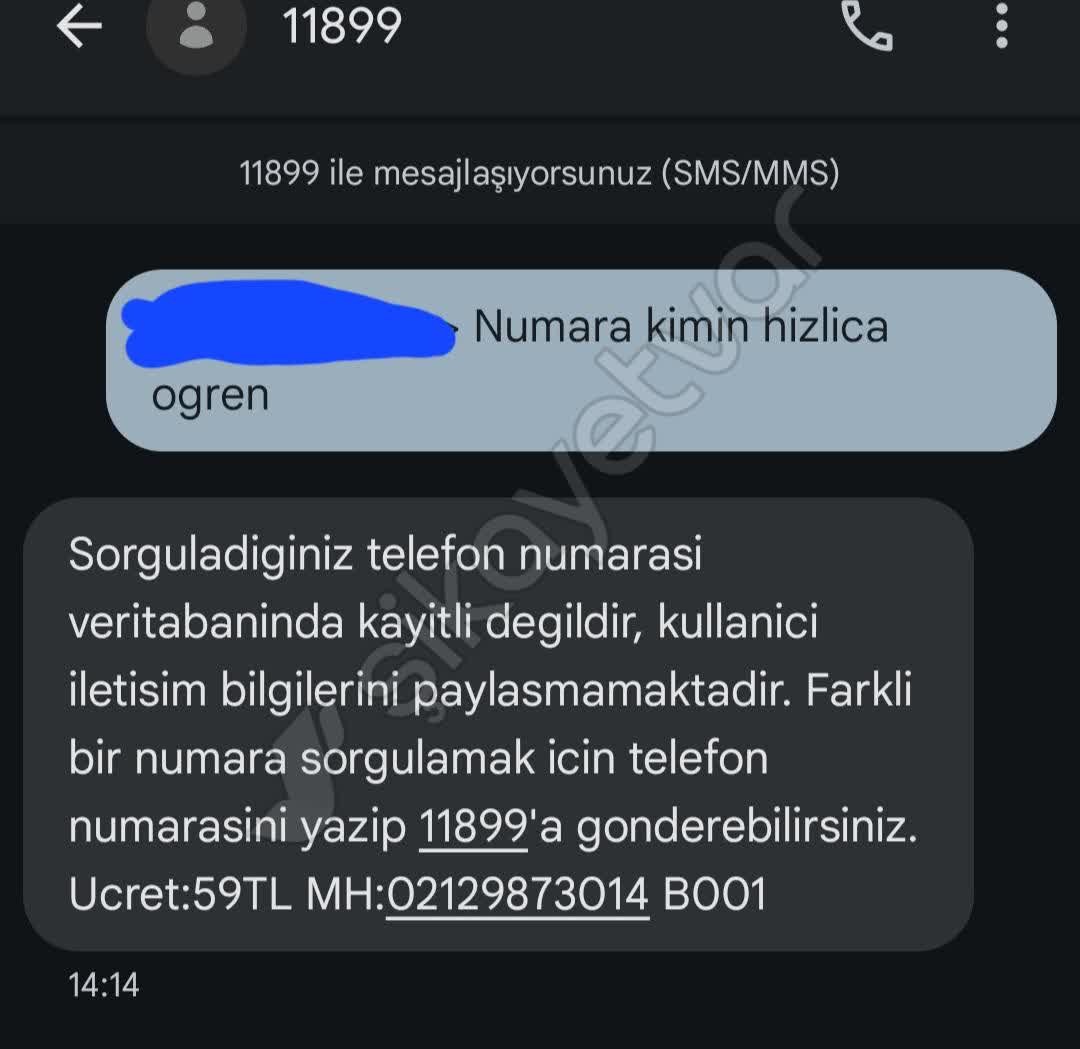 11899 Bilinmeyen Numara Servisi: Ücret Kesintisi Ve Bilgi Eksikliği ...