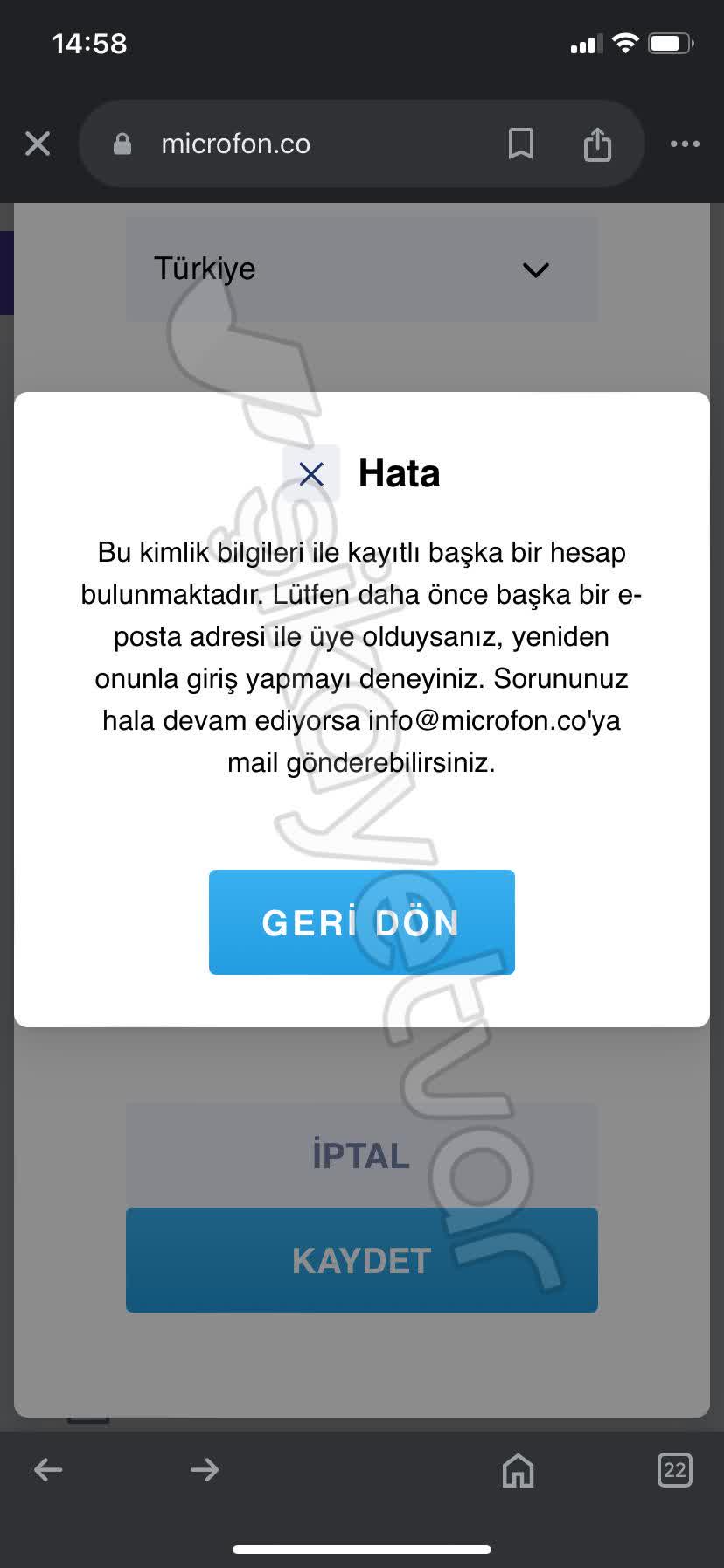Microfon Co Hesabıma Giriş Yapamıyorum - Şikayetvar