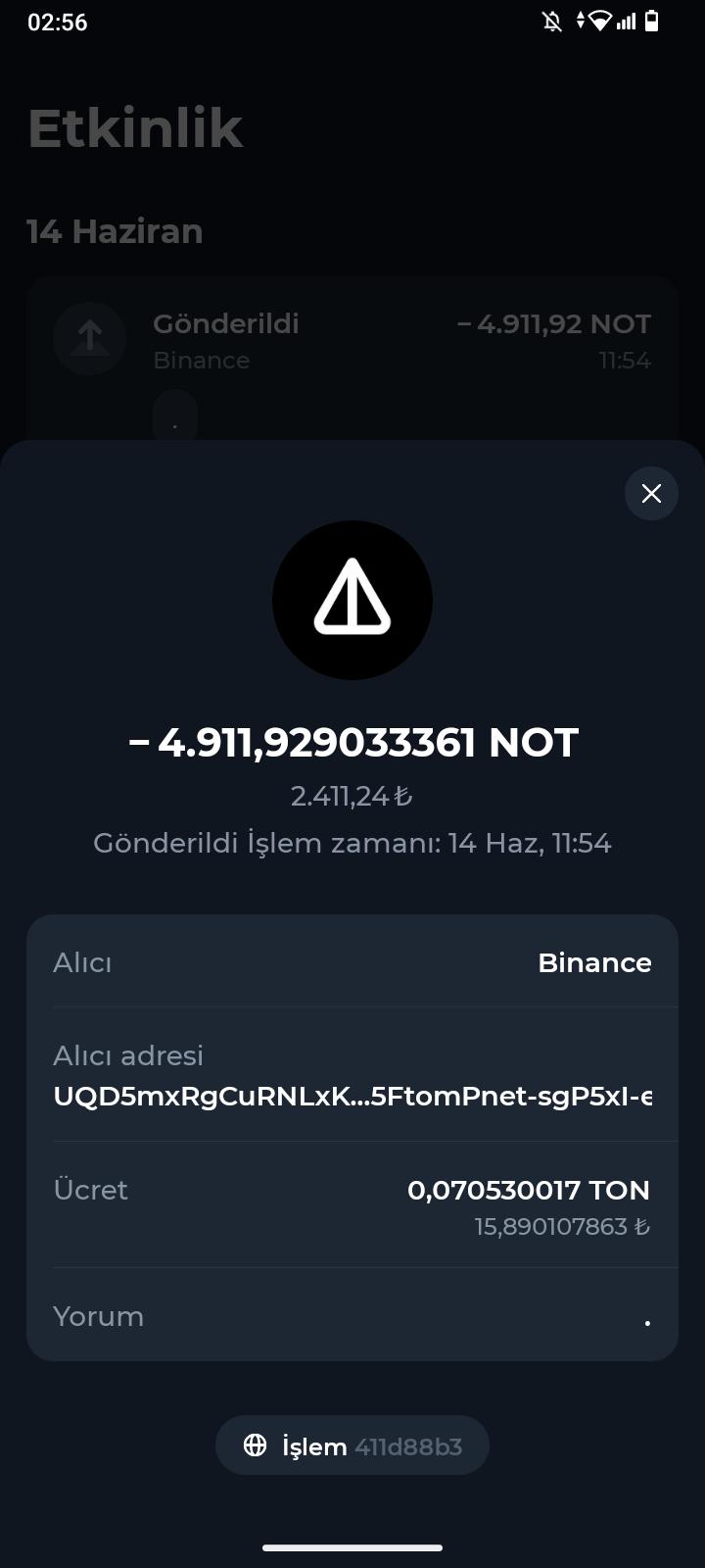 Binance: Problema al transferir Not Coins desde Ton Keeper - Xolvie