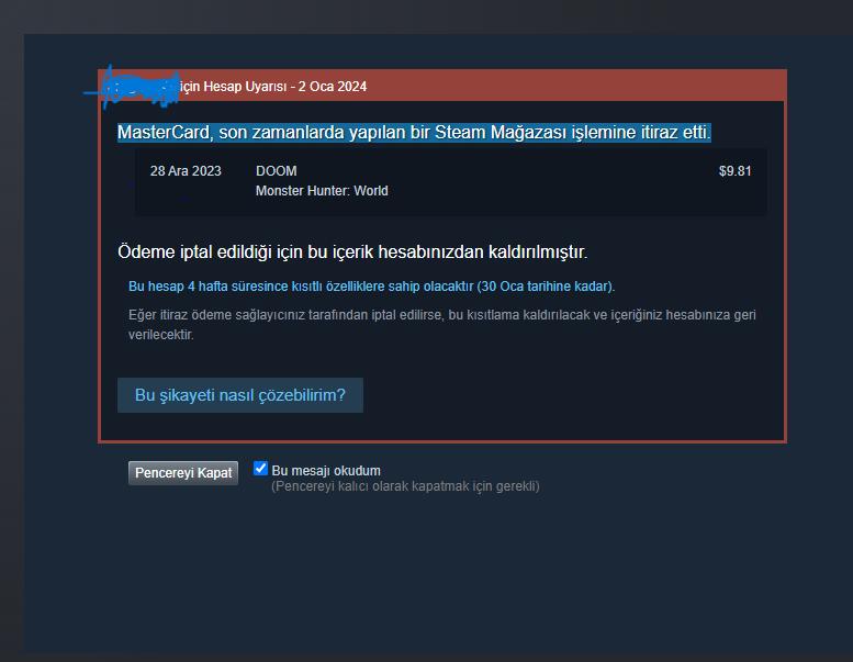 Problema con Mastercard por transacción en Steam causa error de ...