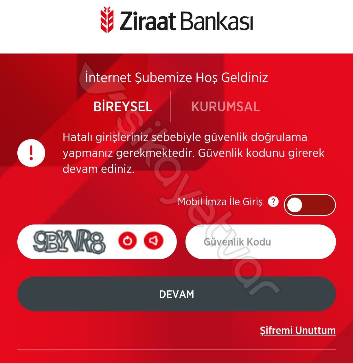 KKTC Ziraat Bankası Mobil Bankacılık Blokesi Problemi - Şikayetvar