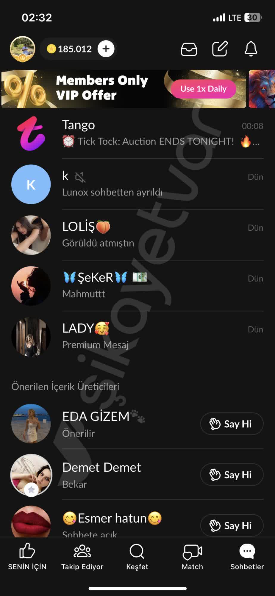 Tango Live Tango Uygulaması Hesabımı Askıya Aldı Yatırdığım Parayı ...