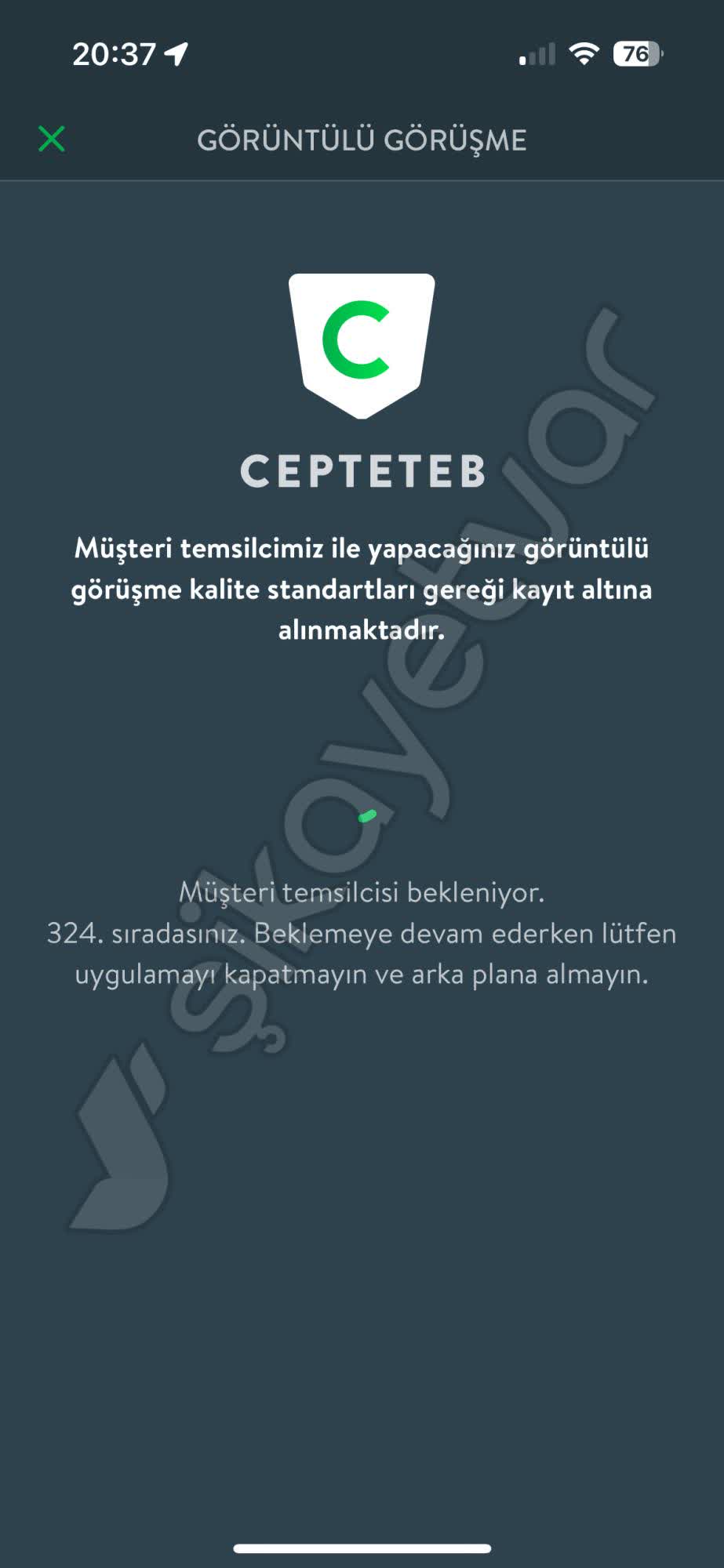 TEB CepteTeb Kayıt Sürecinde Uzun Bekleme Süresi Ve Temsilciye Ulaşamama Sorunu - Şikayetvar