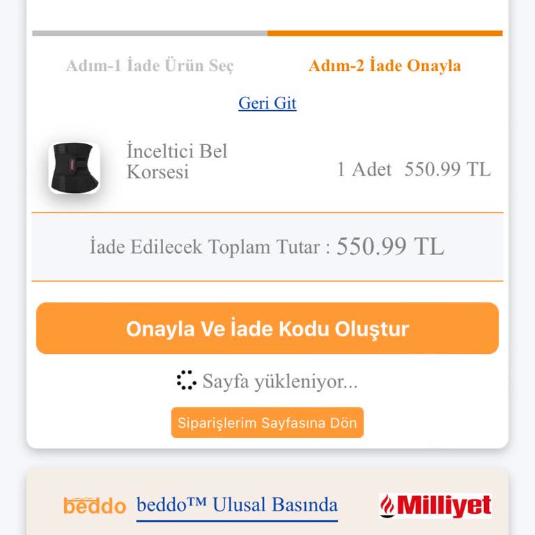 Beddo İade Yapamıyorum 90 Günlük İadeye Rağmen:d - Şikayetvar