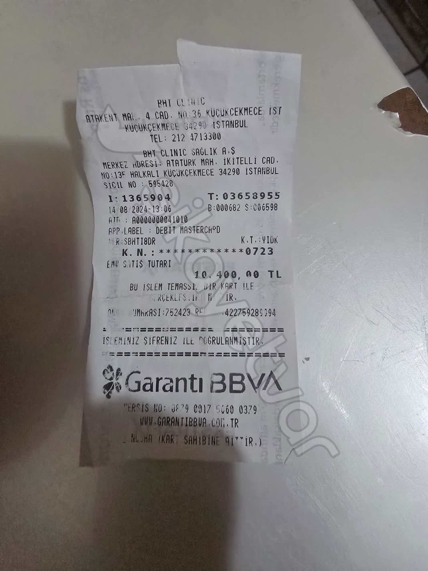 BHT Clinic İstanbul Tema Hastanesi Bht Tema Hastanesi - Şikayetvar