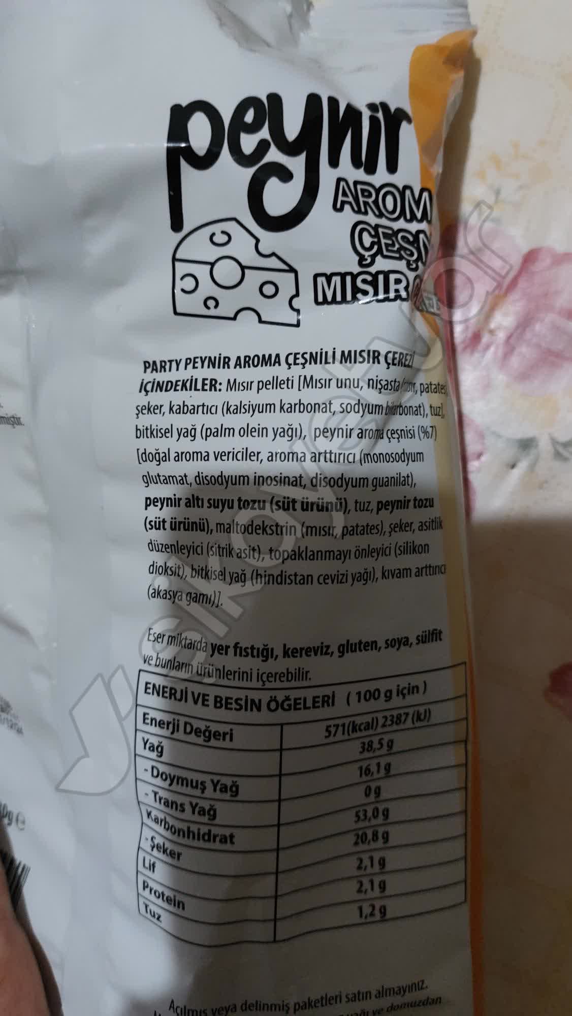 BİM Party Peynir Aroma Çeşnili Mısır Cerez Tadi Zehir Gibi - Şikayetvar